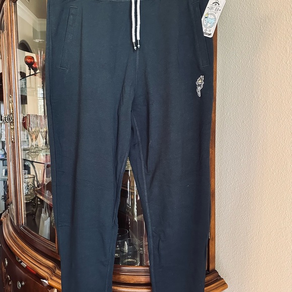 Goat Usa | Pants | Nwt Goat Usa Black Joggers With Crown Embroidery ...
